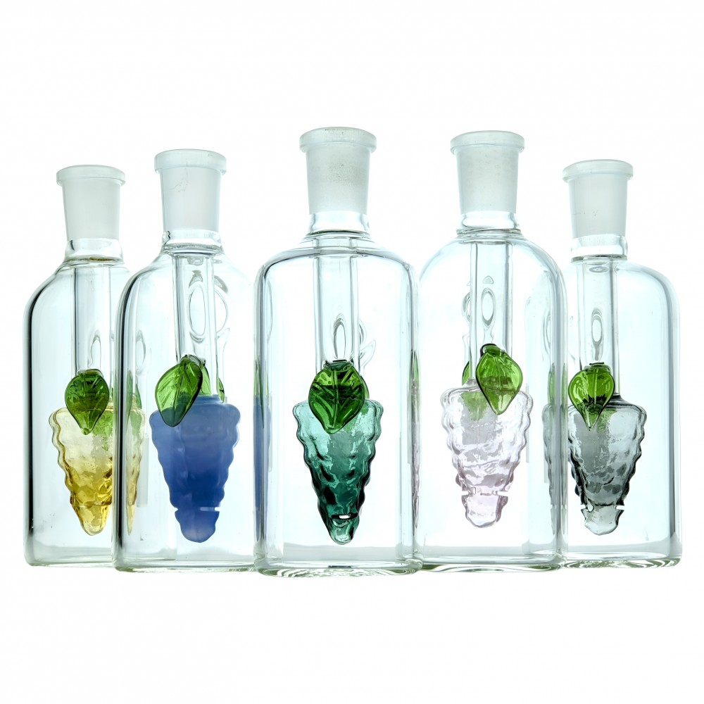 14mm Leafy-Foliage Grape Perc Ash Catcher on 90° Angle | Essential ...