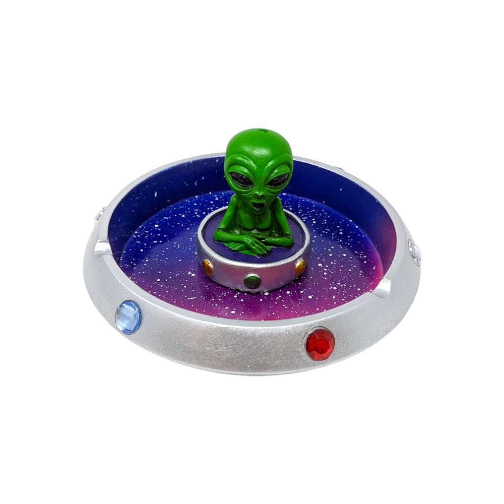 6" Flying Saucer Alien Ashtray [MY85043-3480L]