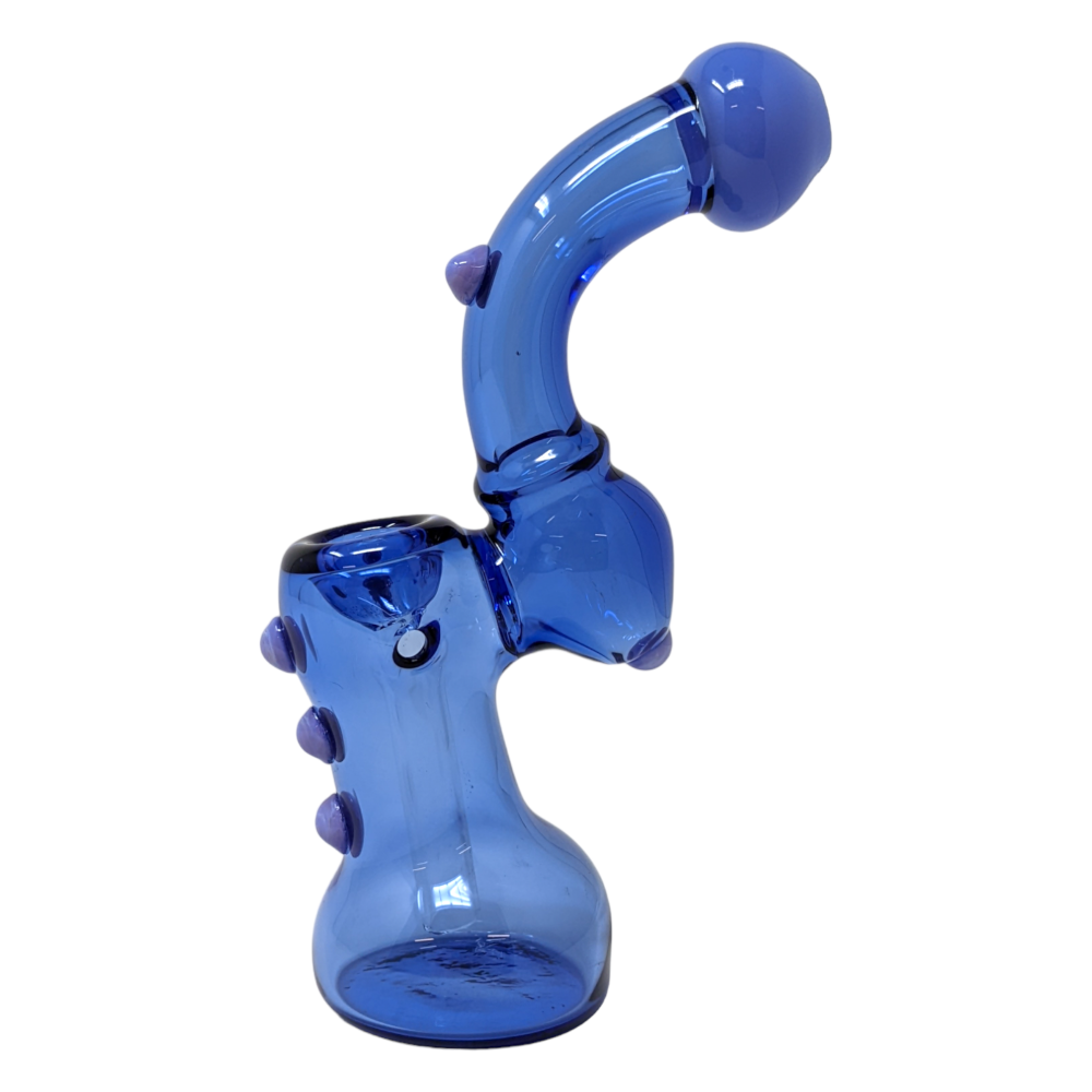 7" Tube Slyme Joint Multi Marble Art Bubbler Hand Pipes [DJ458]