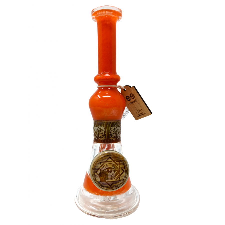 9" Cheech Glass Full Colored Rig With Sand Blasted Sections & Dab Pad ...