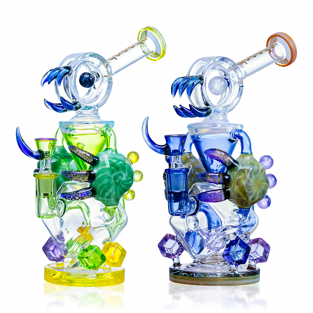 Cheech Glass - 11" Full of Thorn Cubical Art Dicro Water Pipe | Premium ...