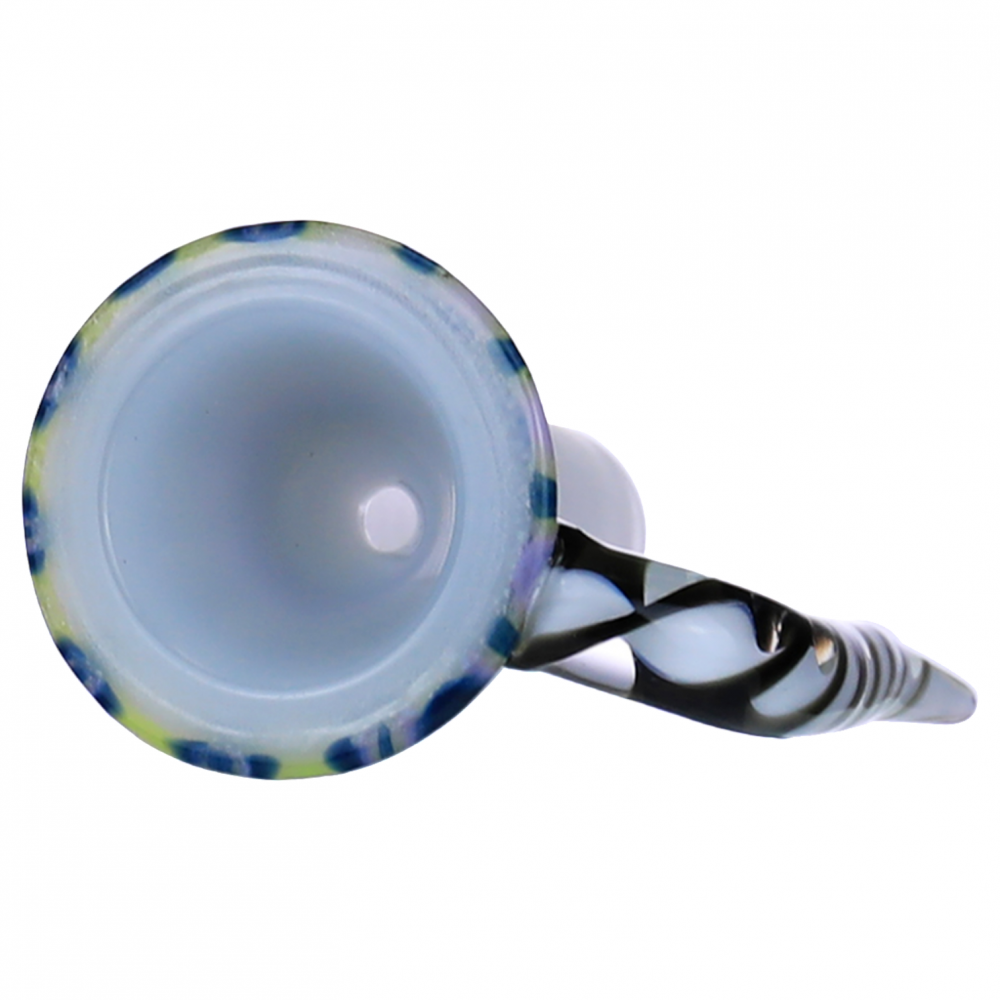 Clover Glass 14mm Heavy Swirl Art Bowl - Assorted Colors - Display of 12