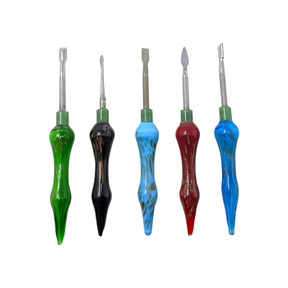 5.9" Metal Dabber W/ Glass Handle [DS1845]