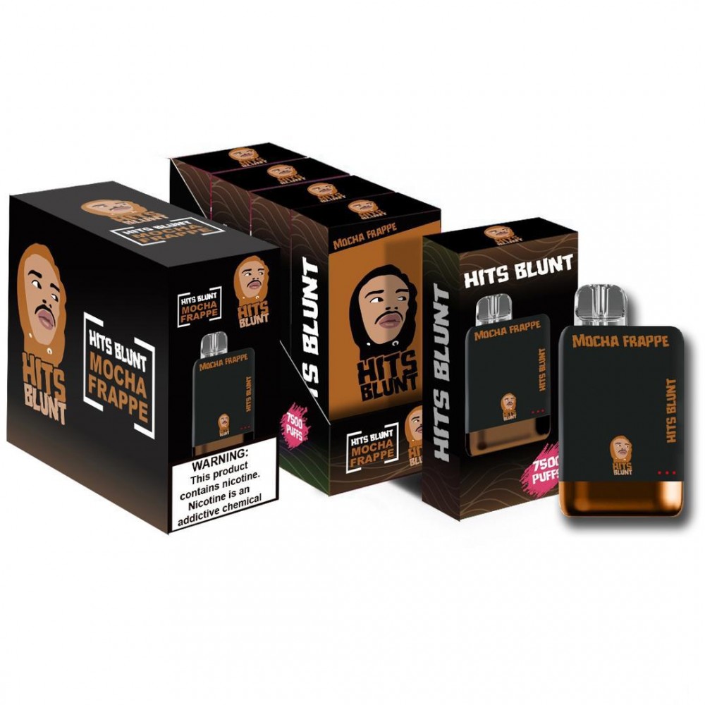 Hits Blunt 7500PF 5% Nic Disposable Vape with Mesh Coil 5ct Display ...