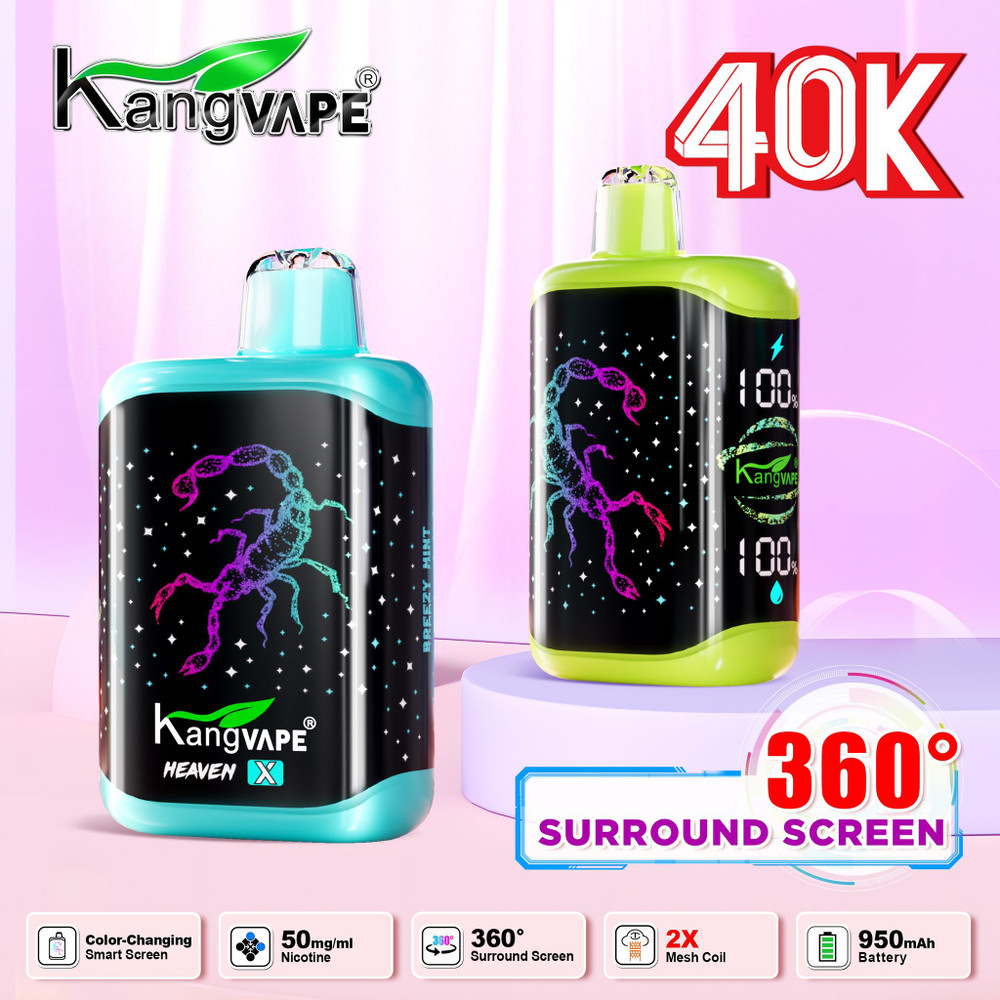 Kangvape Heaven X 40,000 Puffs Disposable Vape - 5ct Display | Long ...