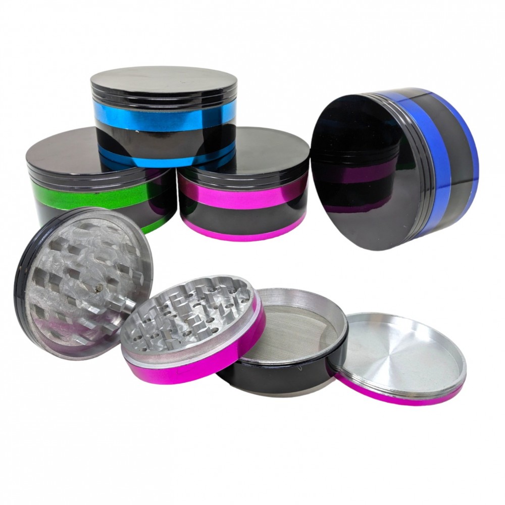100mm 4 Parts Duo-Toned Grinder | Herb and Spice Grinder