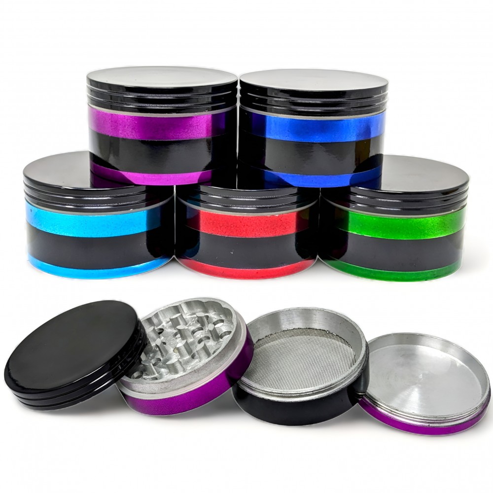 62mm 4-Part Duo-Toned Grinder | Stylish & Efficient Herb Grinding