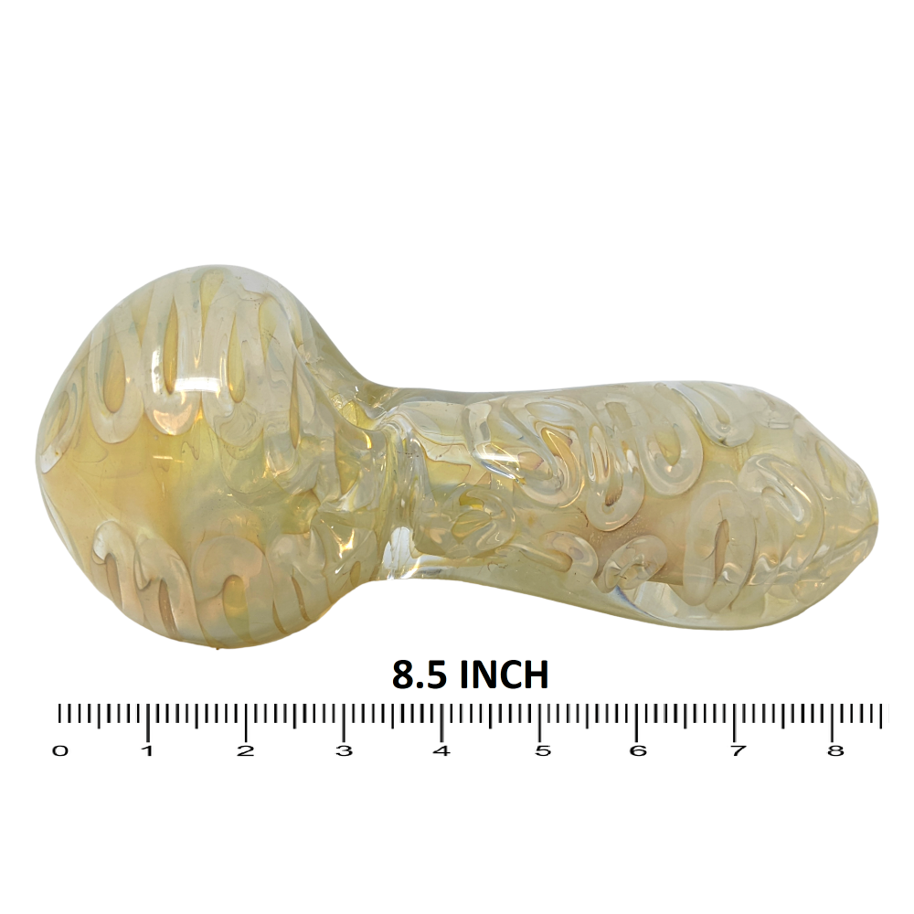 Buy 8.5" Silver Fumed Bubble Art Jumbo Hand Pipe Online | Skygate Wholesale