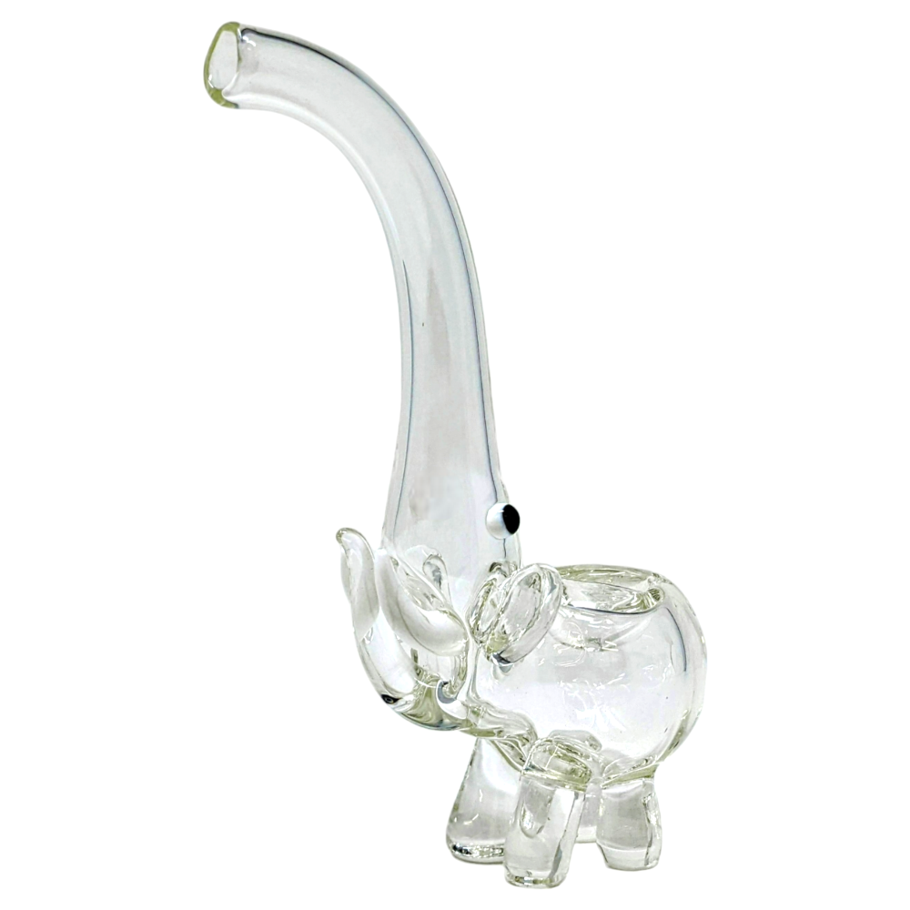 6" Elephant with Long Trunk Mouthpiece Animal Hand Pipe | Skygate Wholesale