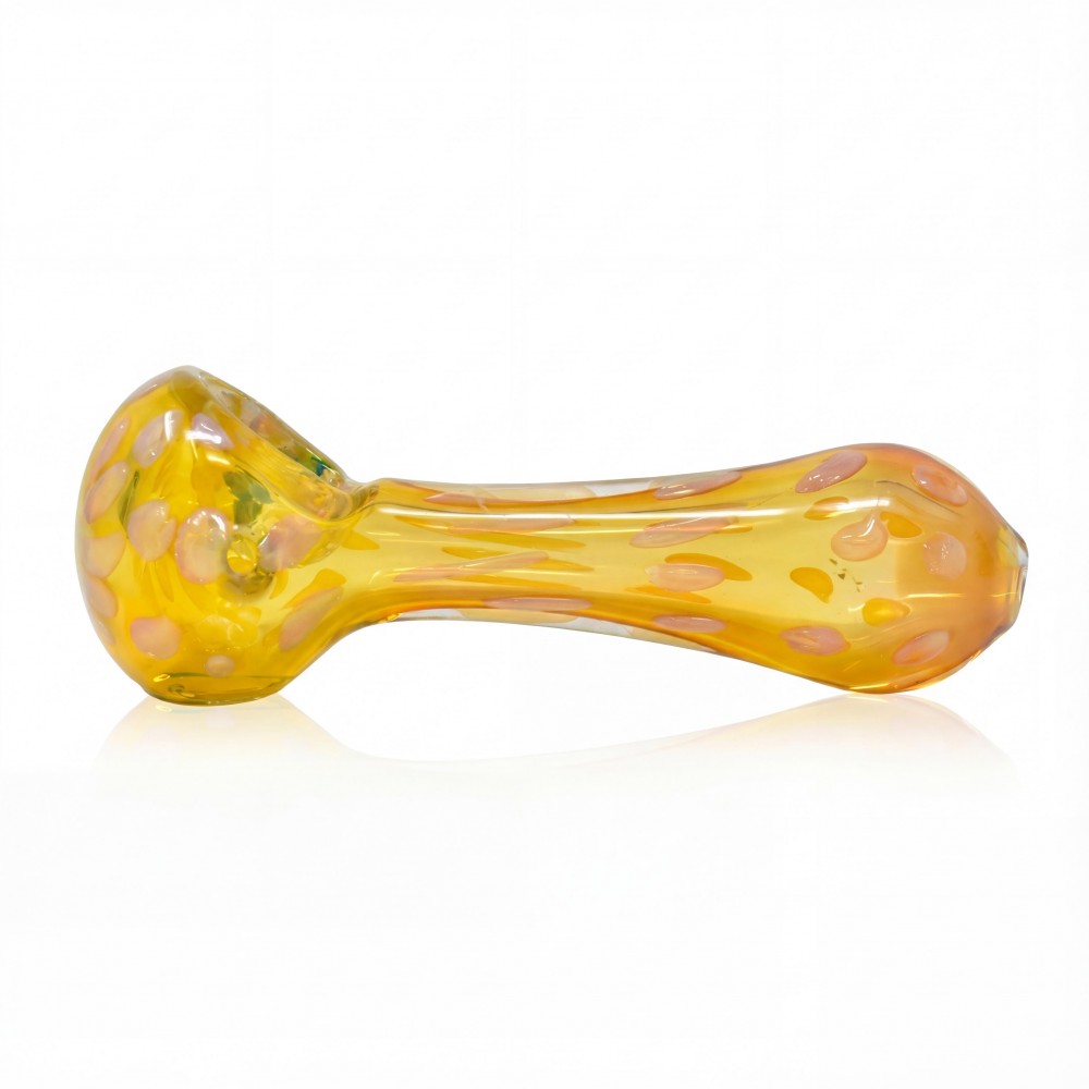 4" Gold Fumed Art Spoon Pipe – 2ct Pack