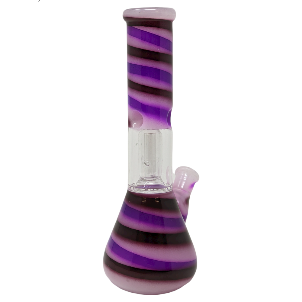 8" Assorted Color & Design Dome Perc Beaker Water Pipe - (Jar of 7 ...