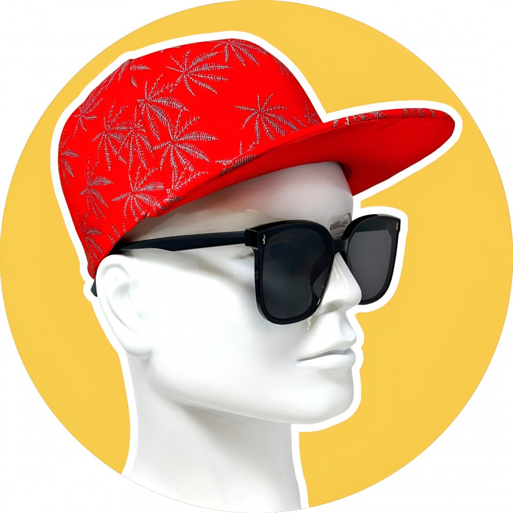 Leaf Pattern Premium Snapback Cap | Stylish Headwear | Skygate Wholesale