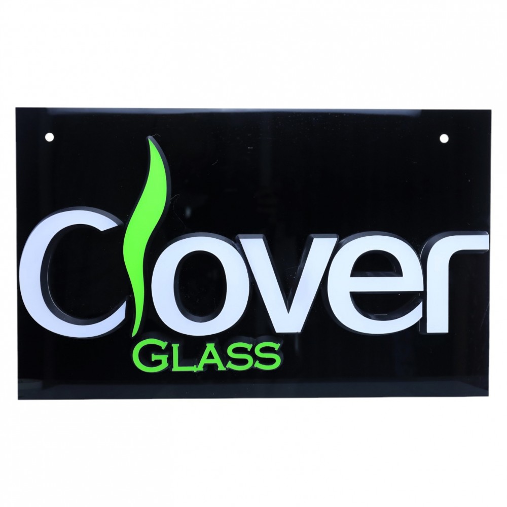Neon Clover Glass Sign | Eye-Catching Display | Skygate Wholesale