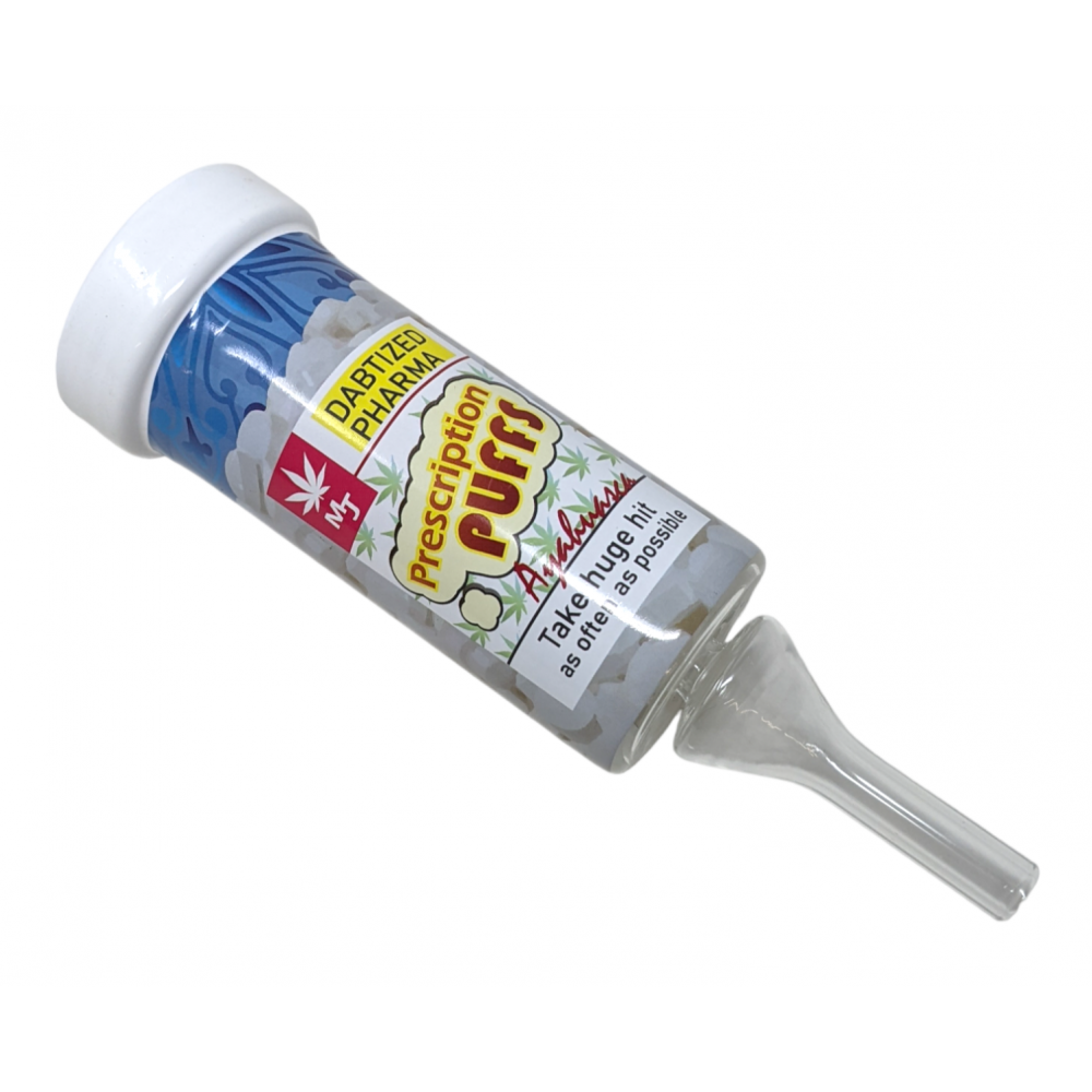 Prescription Puffs Pill Bottle Glass Nectar Collector | Skygate Wholesale