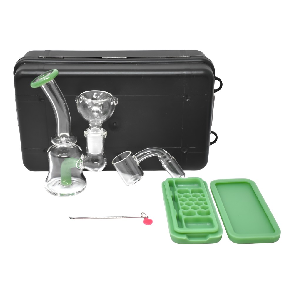 Dab Rig Smoking Kit – Plain Green Travel Set
