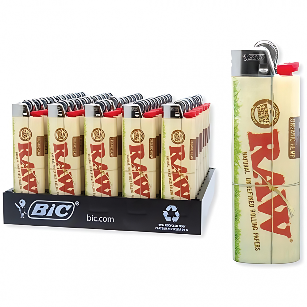Raw Bic Lighter 50ct Tray-Raw