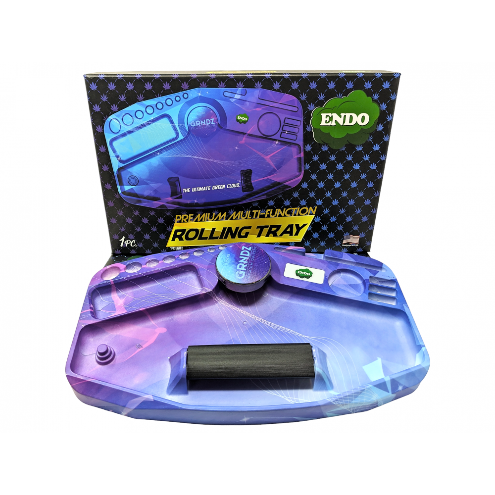 Buy Endo Premium Rolling Tray in Purple & Blue Online | Skygate Wholesale