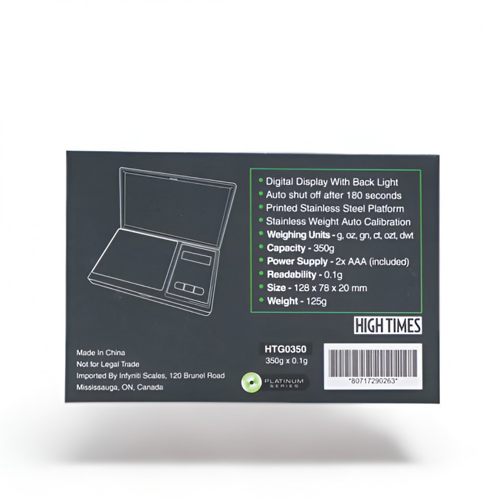 Accurate Weighing with the High Times G-Force Scale - 350g X 0.1g at Skygate Wholesale