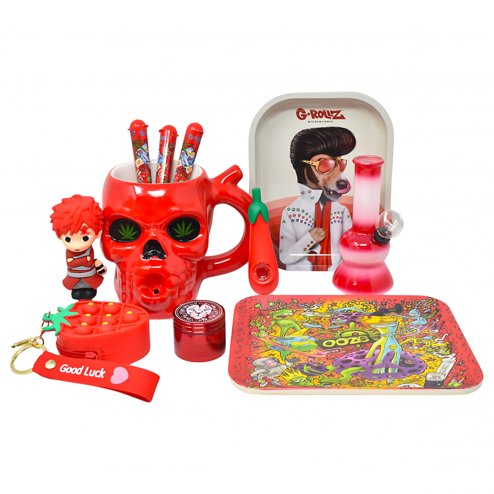 Premium Red Smoking Gift Bundle - Limited Edition Holiday Bundle ...