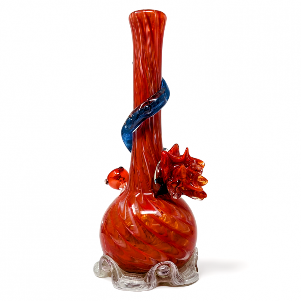High Point Glass - 14" Crimson Cascade Climber Art Water Pipe | Skygate ...