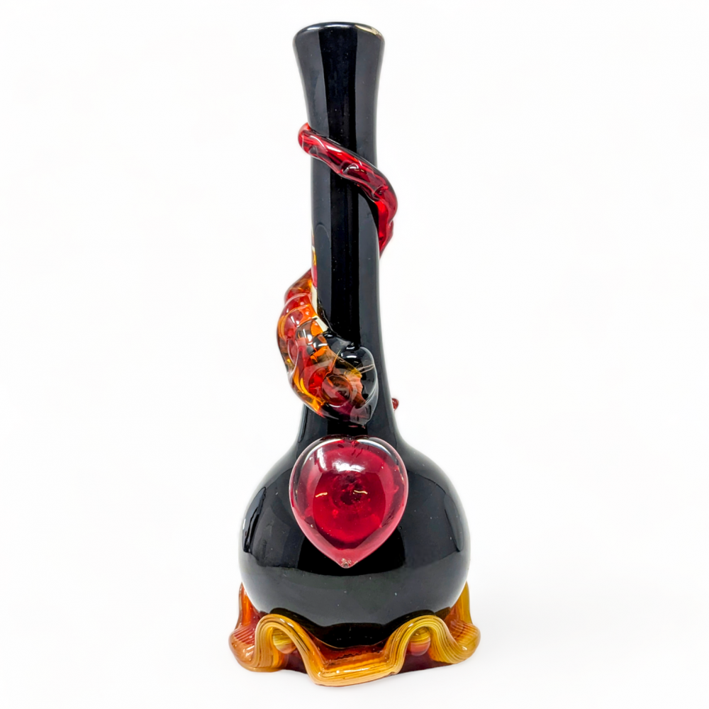 High Point Glass - 14" Ripple Surface Heart Art Water Pipe | Premium ...