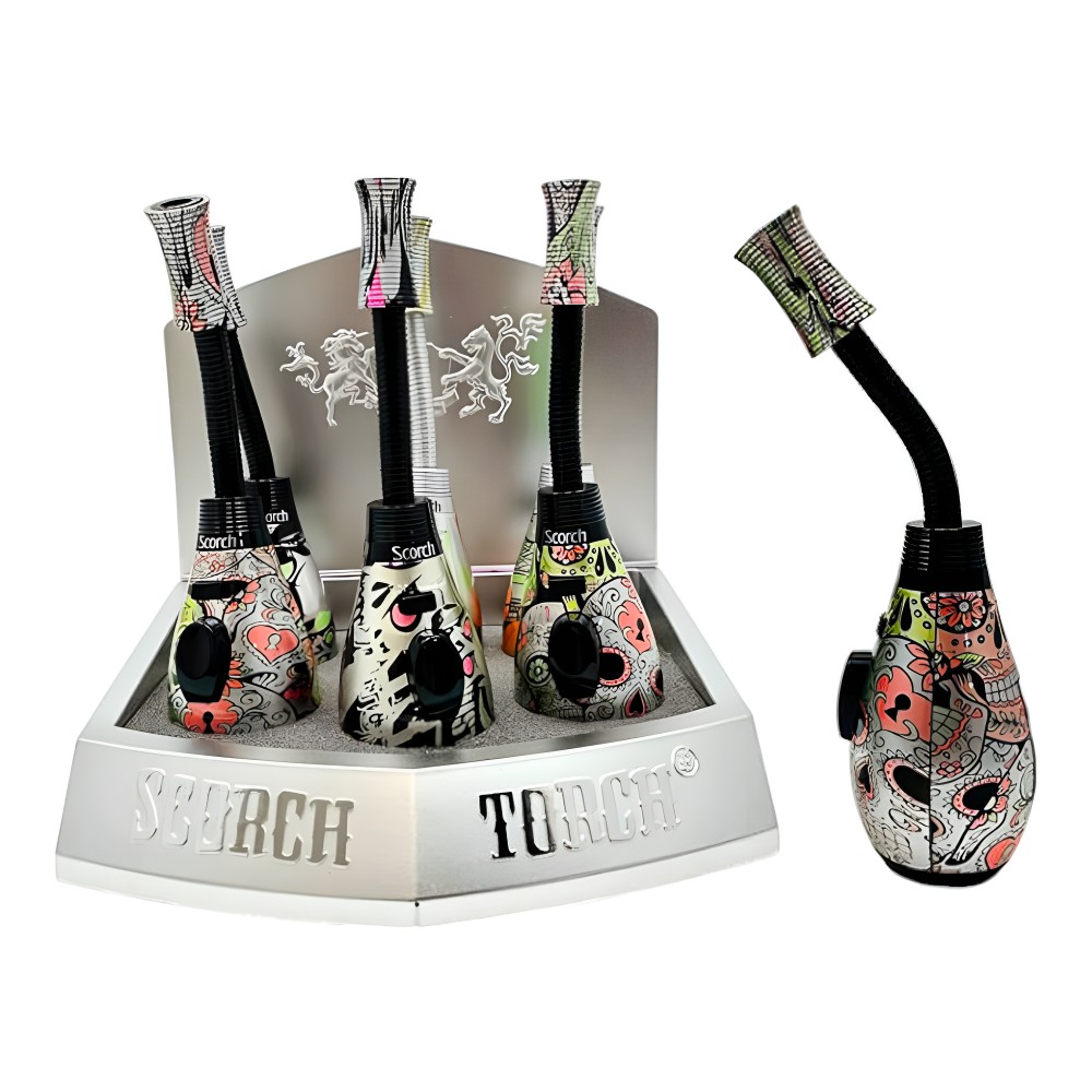 Scorch Torch 7.5" Adjustable Ribbed Nozzle Torch with Graffiti Leaf ...