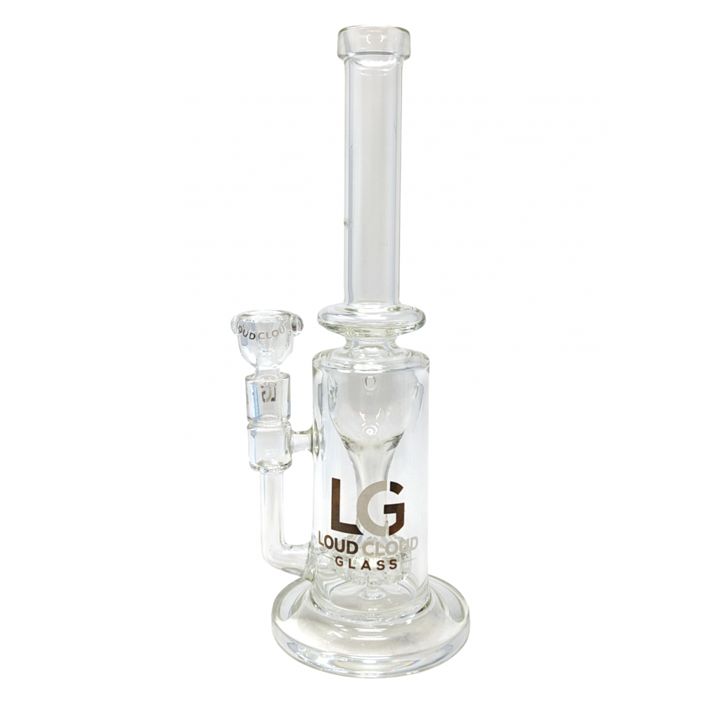 12" Loud Cloud Glass Tornado Showerhead Perc Water Pipe [10184]