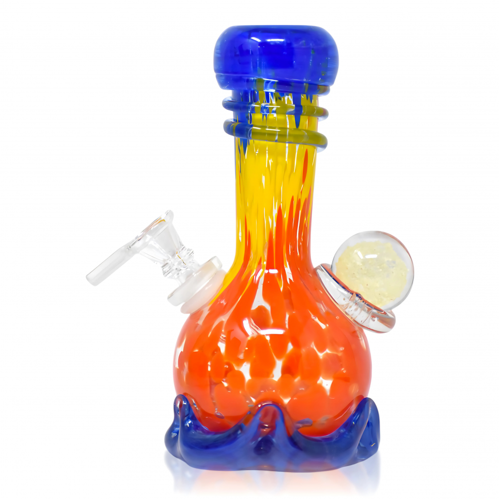 8" Mini Chubs With Hat & Crown Soft Glass Waterpipe [B58198-1G] | Fun ...