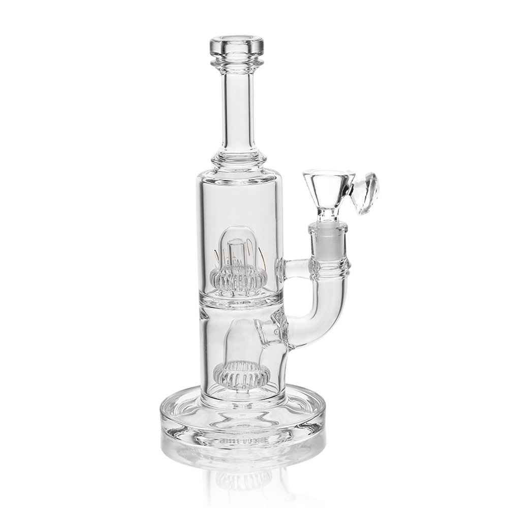 Crystal Series by HPG - 10" Double UFO Perc Water Pipe Rig | Skygate ...