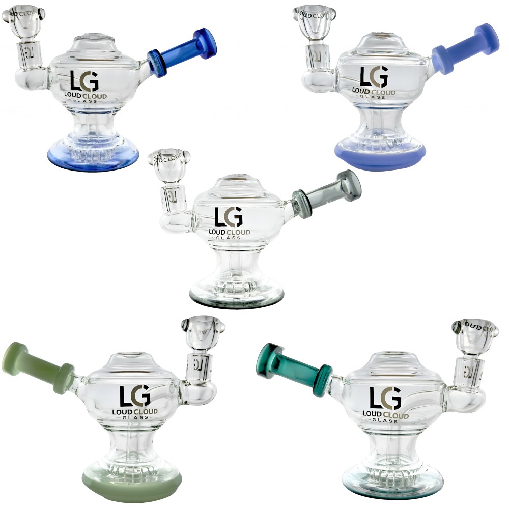 Loud Cloud - 5" Crystalline Orb Matrix Perc Water Pipe | Skygate Wholesale