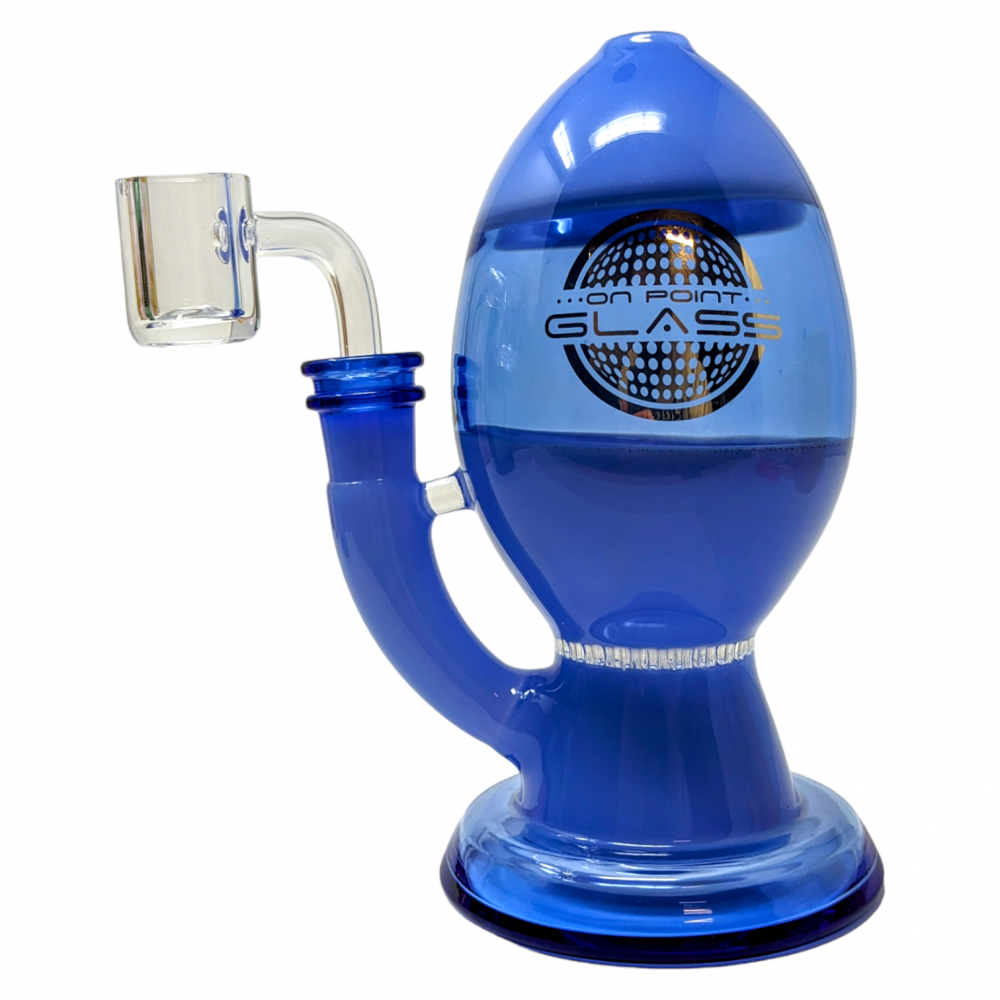 On Point Glass 6" Ovalicious Honeycomb Perc Water Pipe | SKYGATE WHOLESALE