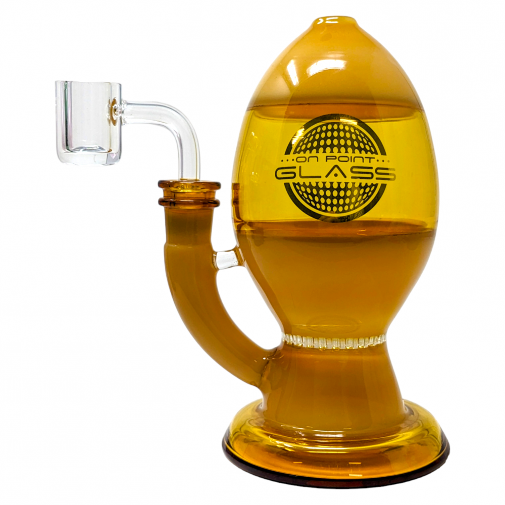 On Point Glass 6" Ovalicious Honeycomb Perc Water Pipe | SKYGATE WHOLESALE