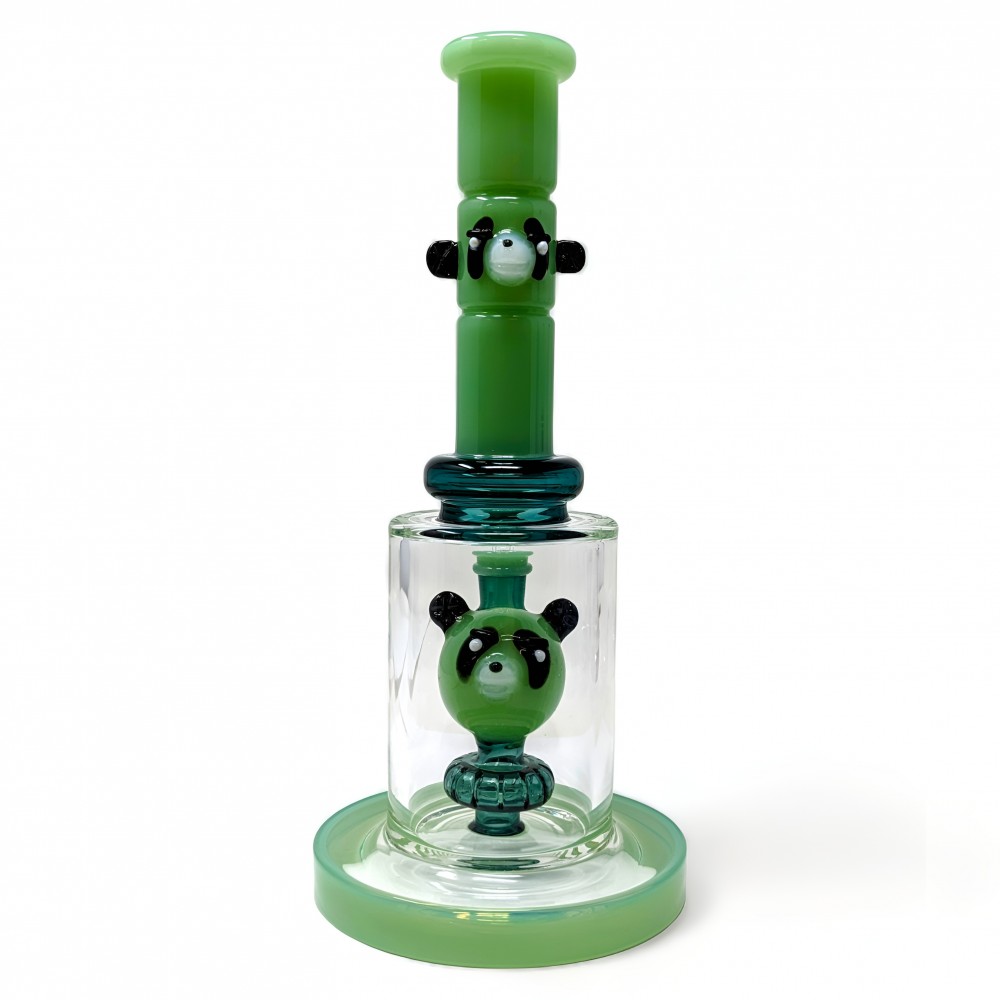 8.5" Panda-Monium W/ Panda-rific Perc Water Pipe - Sip and Enjoy the ...