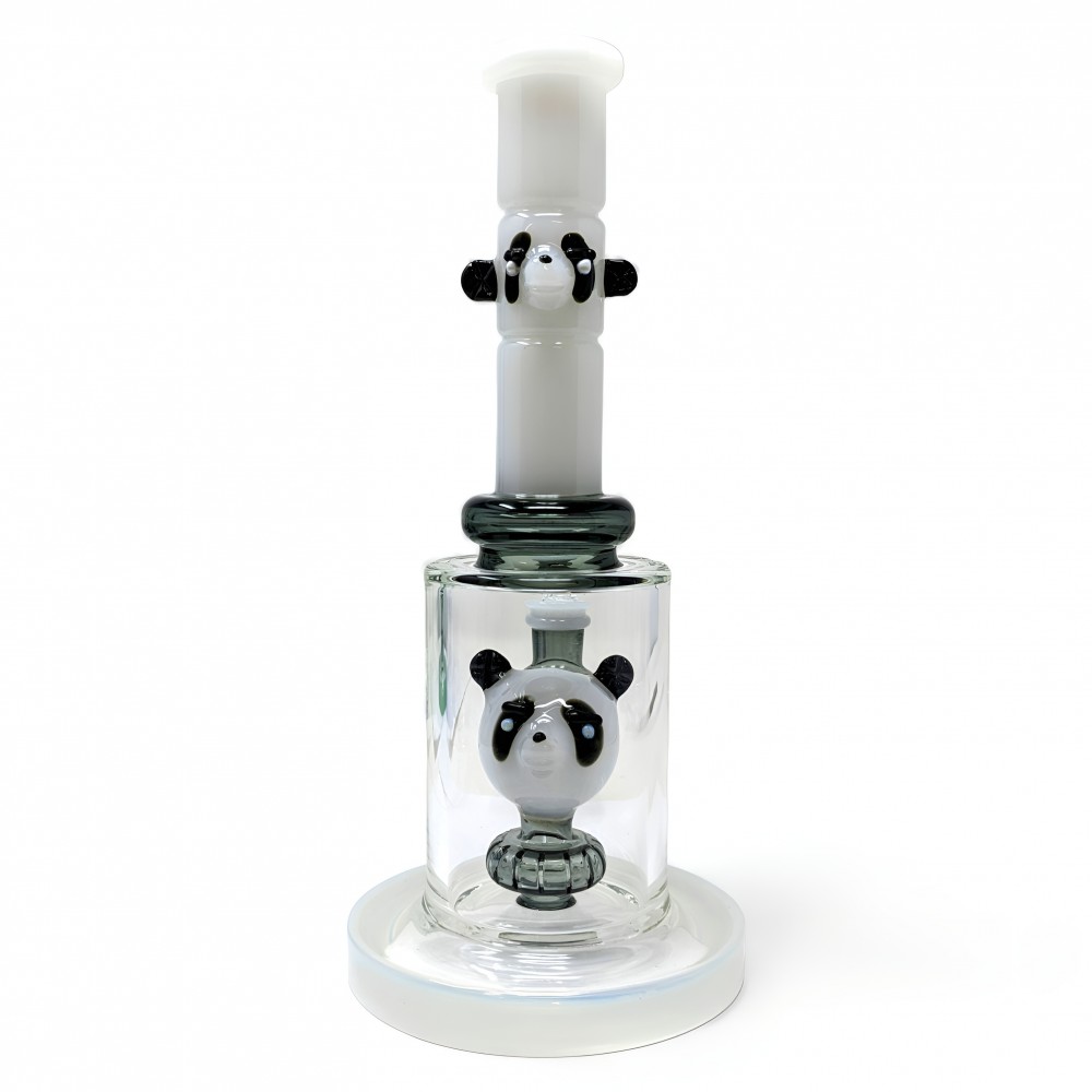 8.5" Panda-Monium W/ Panda-rific Perc Water Pipe - Sip and Enjoy the ...