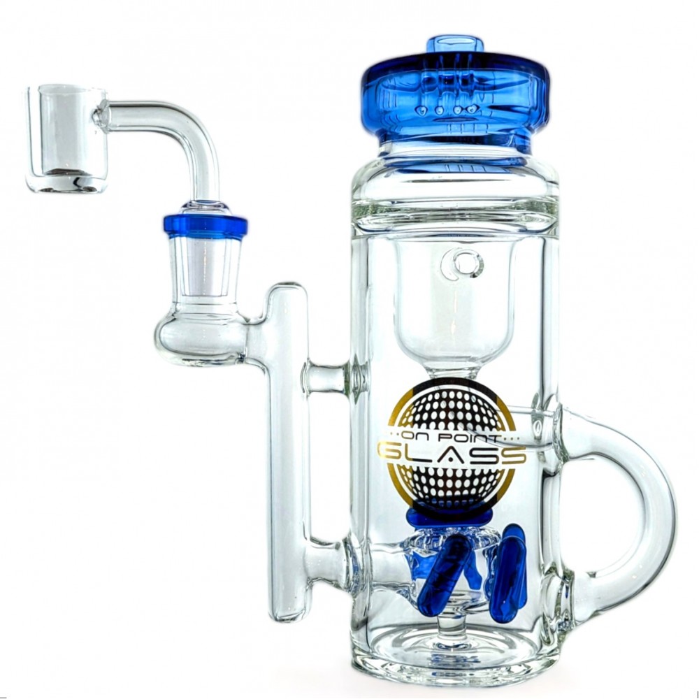 On Point Glass - 6" Pure and Simple-Capsuled Perc Jar Shape Incycler ...