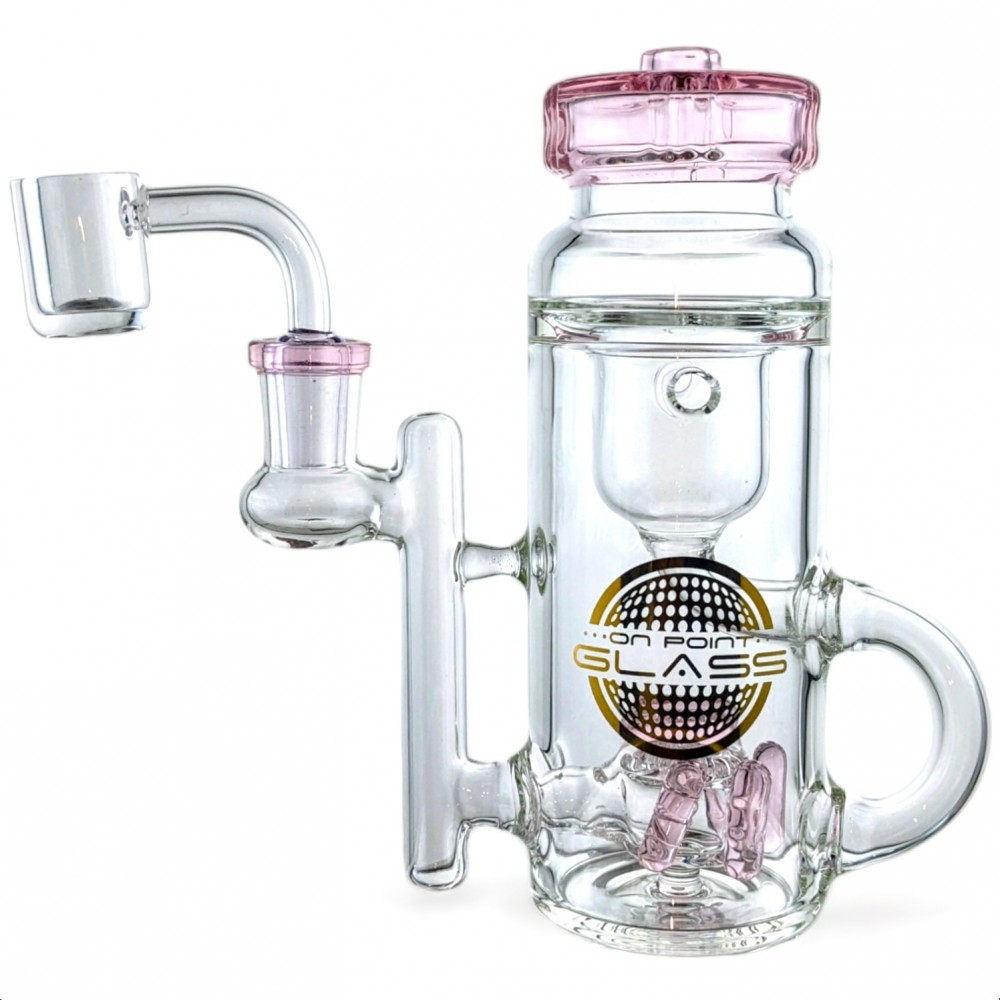 On Point Glass - 6" Pure and Simple-Capsuled Perc Jar Shape Incycler ...