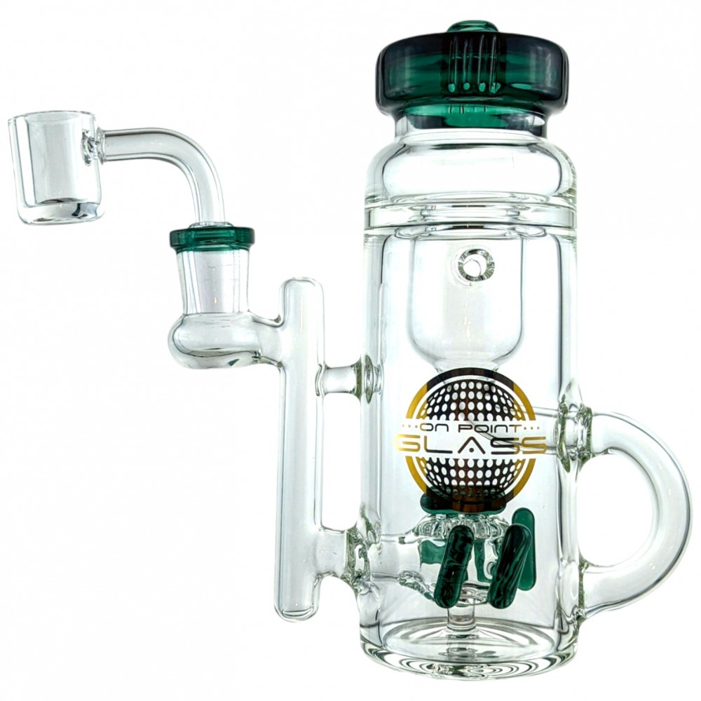 On Point Glass - 6" Pure and Simple-Capsuled Perc Jar Shape Incycler ...