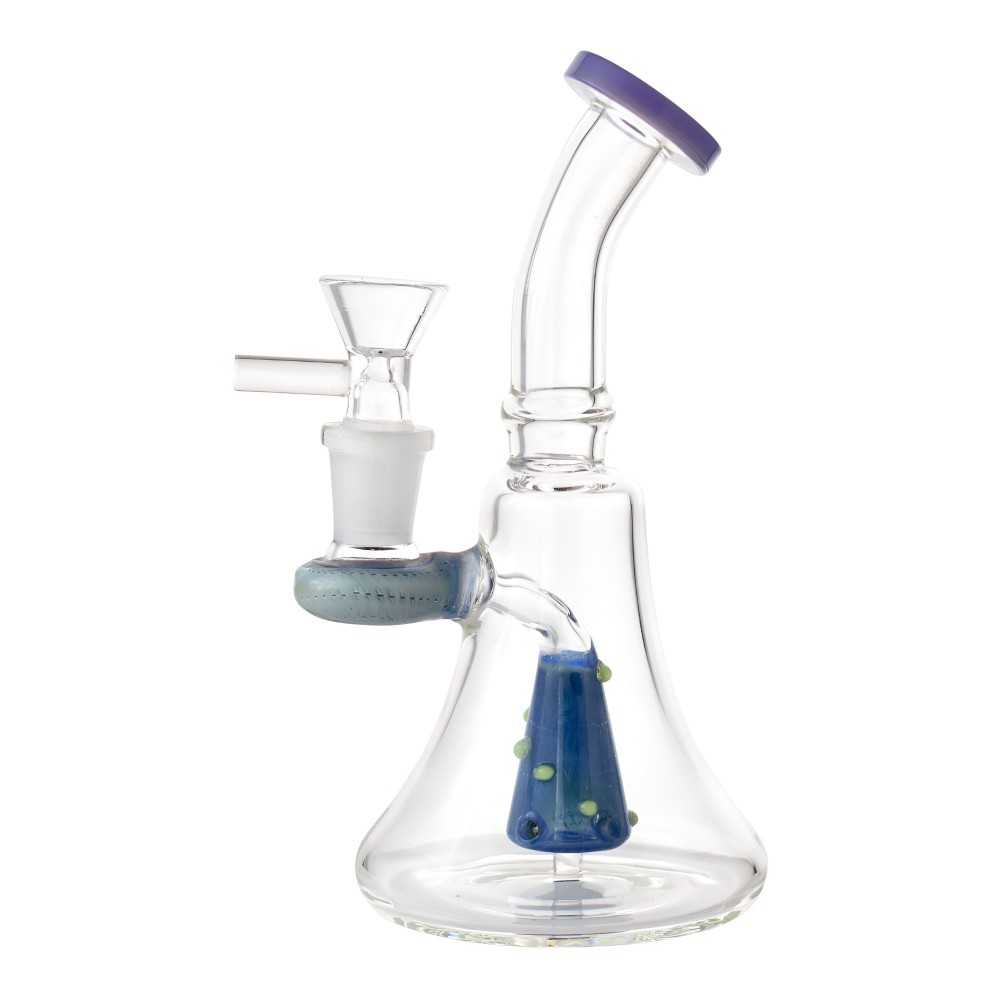 7" Mini Cone Perc Beaker Water Pipe | HXCP006 | Compact Borosilicate ...