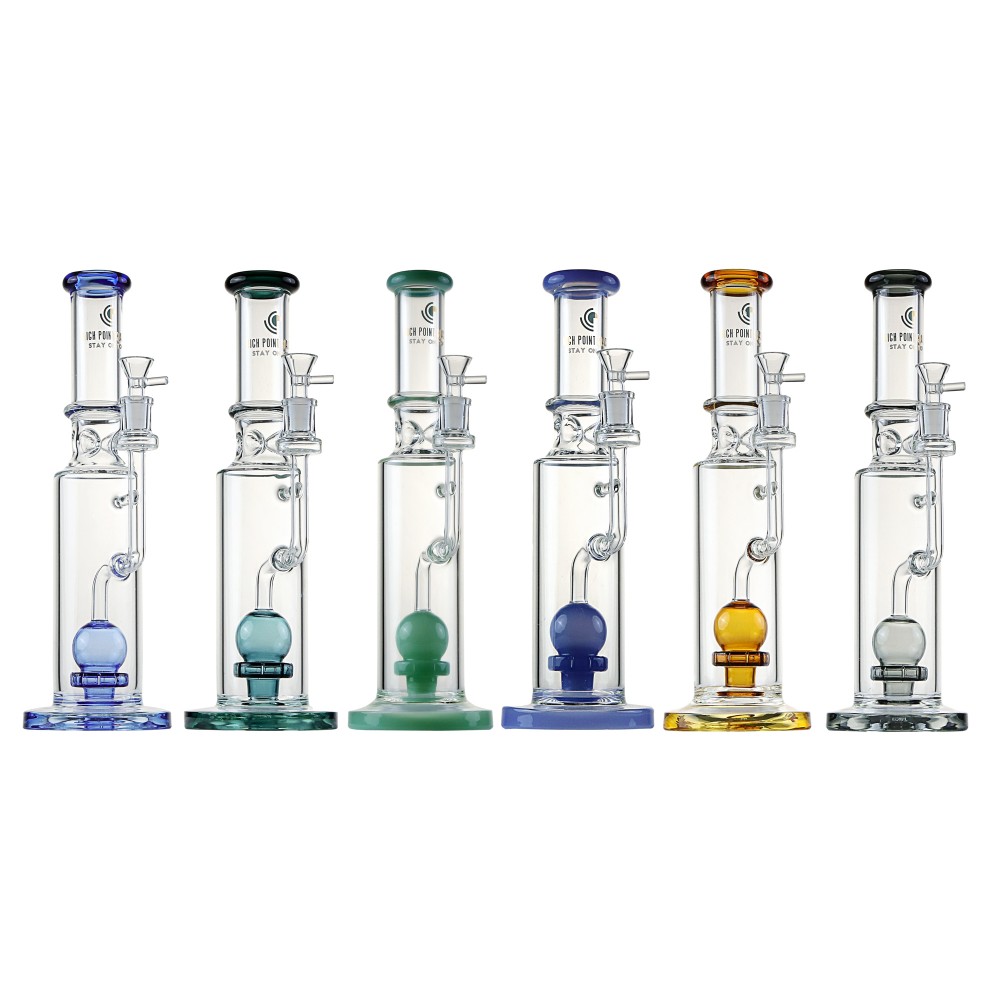 12" High Point Glass Banger Hanger UFO Perc Water Pipe [D-709]