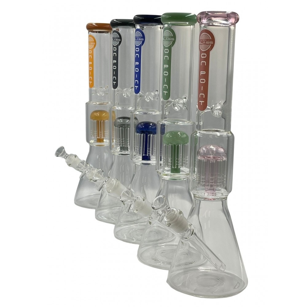 16" On Point Glass Tree Perc Water Pipe [JD679]