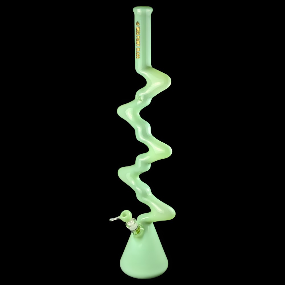 High Point Glass - 35" USA Made Monster 5-Kink Zong Beaker Water Pipe ...