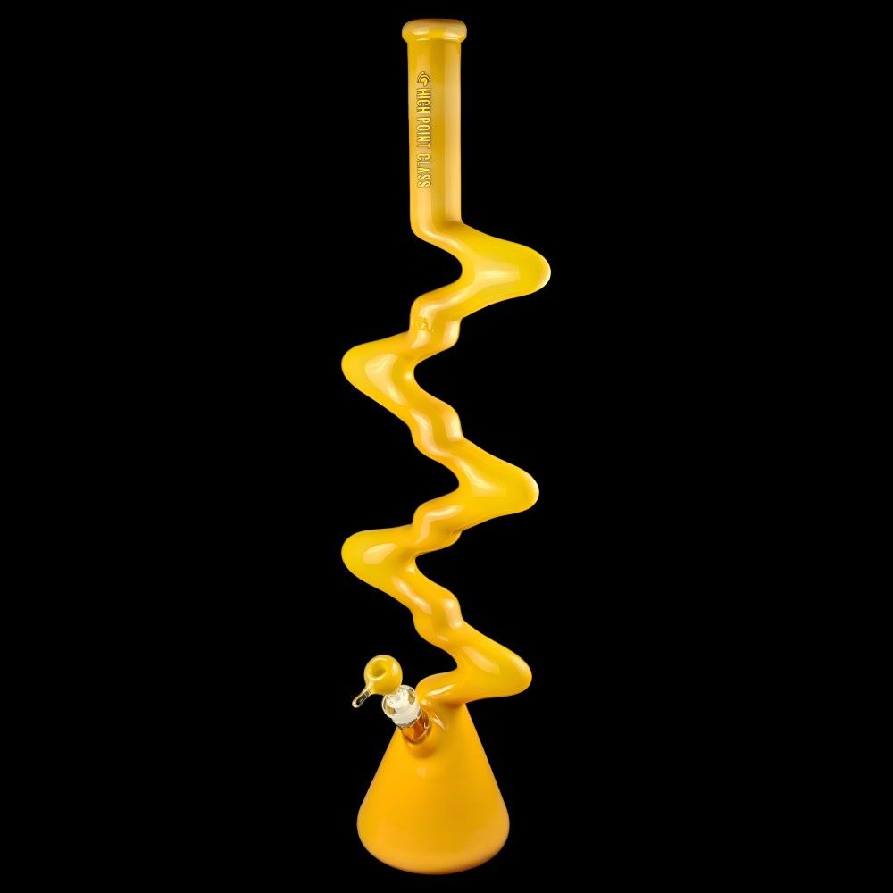 High Point Glass - 35" USA Made Monster 5-Kink Zong Beaker Water Pipe ...
