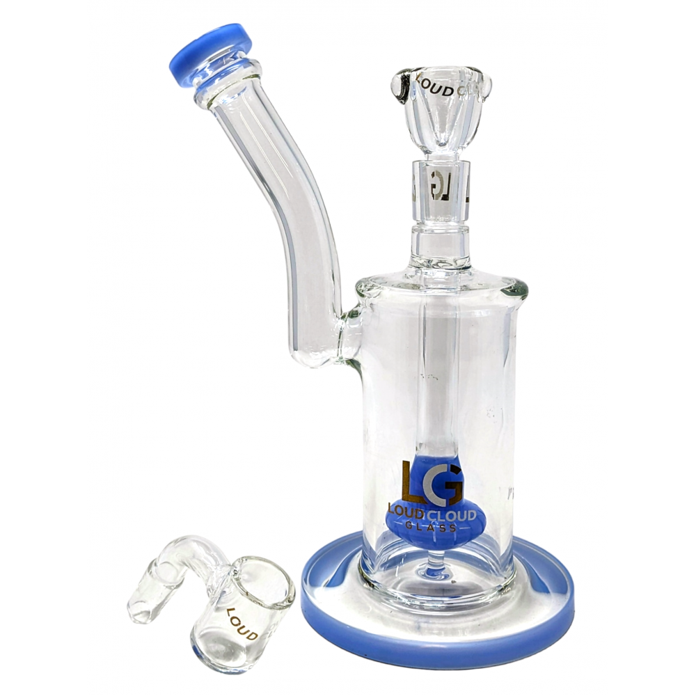 Loud Cloud - 8.5" Glass Shower Head Bubbler Water Pipe W/ Banger [EI-111]