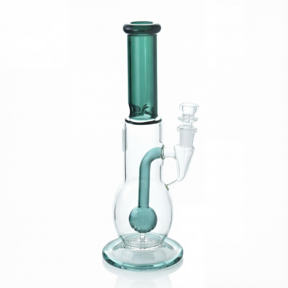 10" Elegant Flat Orb Showerhead Perc Water Pipe | Skygate Wholesale