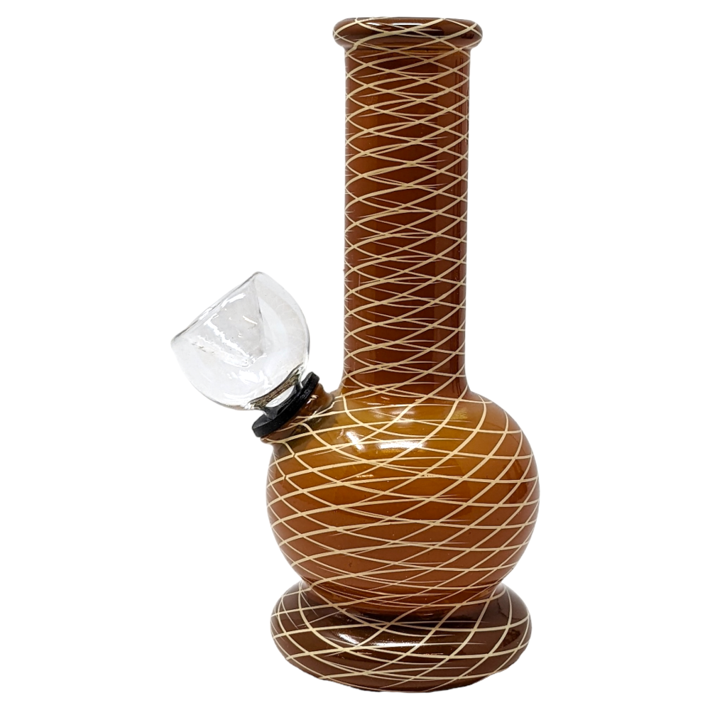 5'' Assorted Colored Net Design Water Pipe - Borosilicate Glass Smoking ...