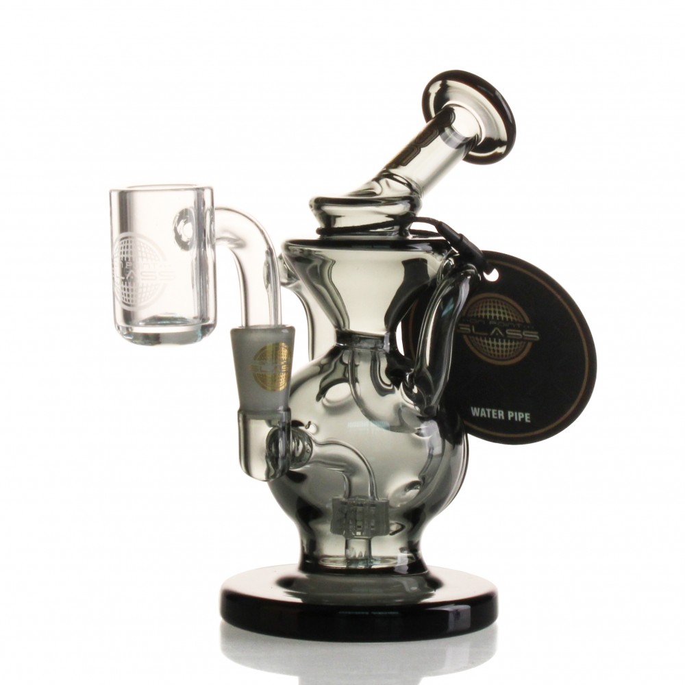 OPG - Mini Rig Series - 5" Circular-Flask Recycler W/ Banger Mini Rig ...