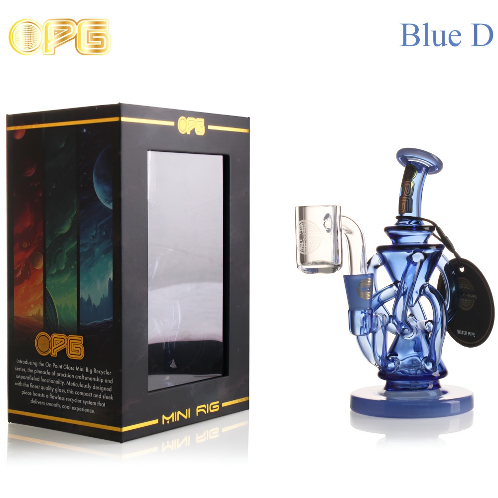 OPG - Mini Rig Series - 5" Scalene Inverted Pyramid Recycler W/ Banger ...