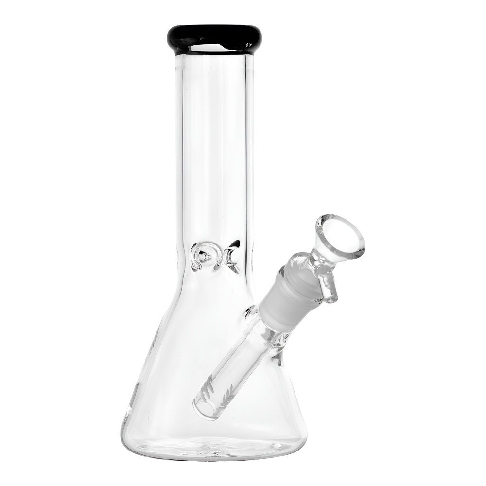 8.5" Color Rim Ice Catcher Beaker Water Pipe | Skygate Wholesale