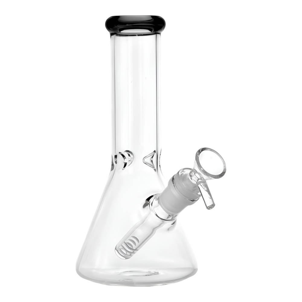 8.5" Color Rim Ice Catcher Beaker Water Pipe | Skygate Wholesale