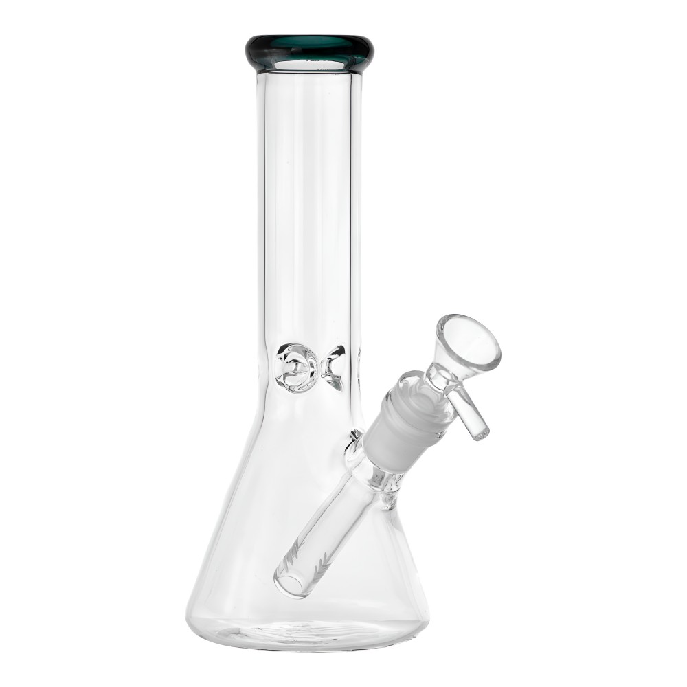 8.5" Color Rim Ice Catcher Beaker Water Pipe | Skygate Wholesale